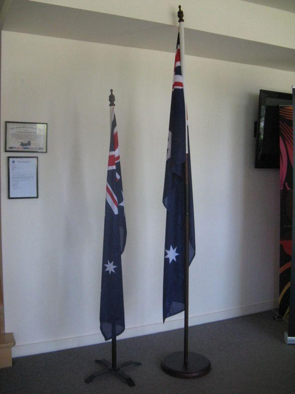 Indoor Timber Flag Pole + Base – Buy First Nations